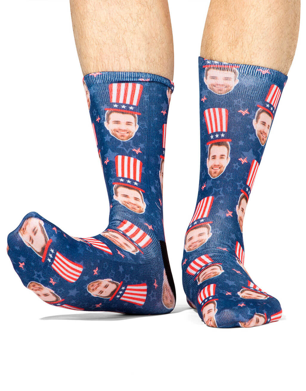 American Flag Top Hat Socks - Custom USA Socks
