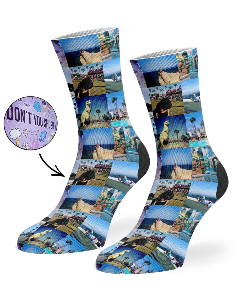 Collage Photo Socks - Custom Socks